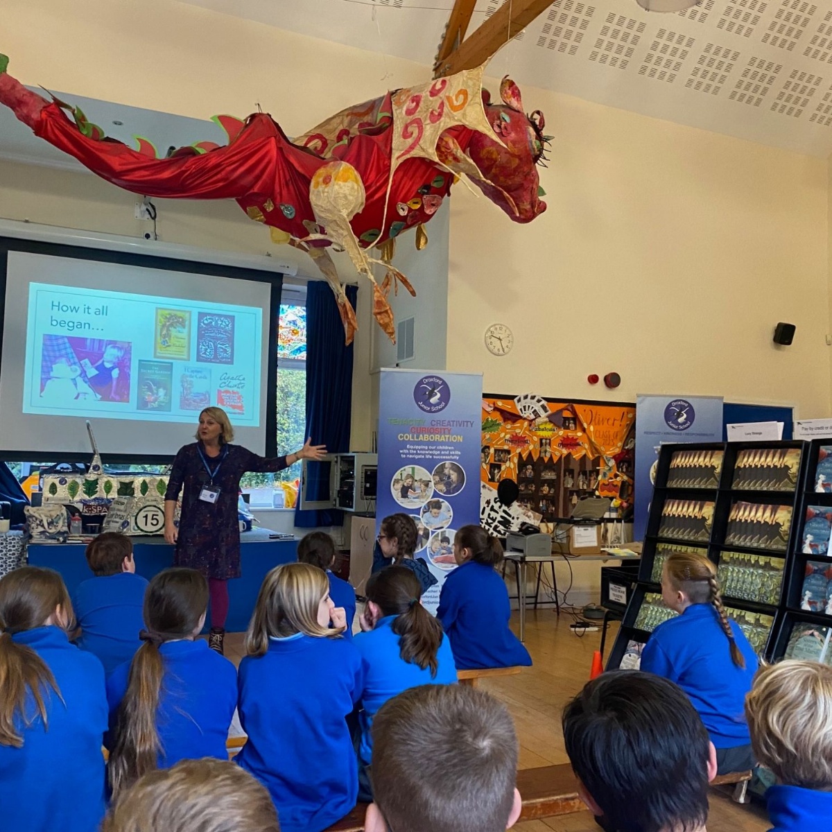 Droxford Junior School - The author Lucy Strange wows all our children!